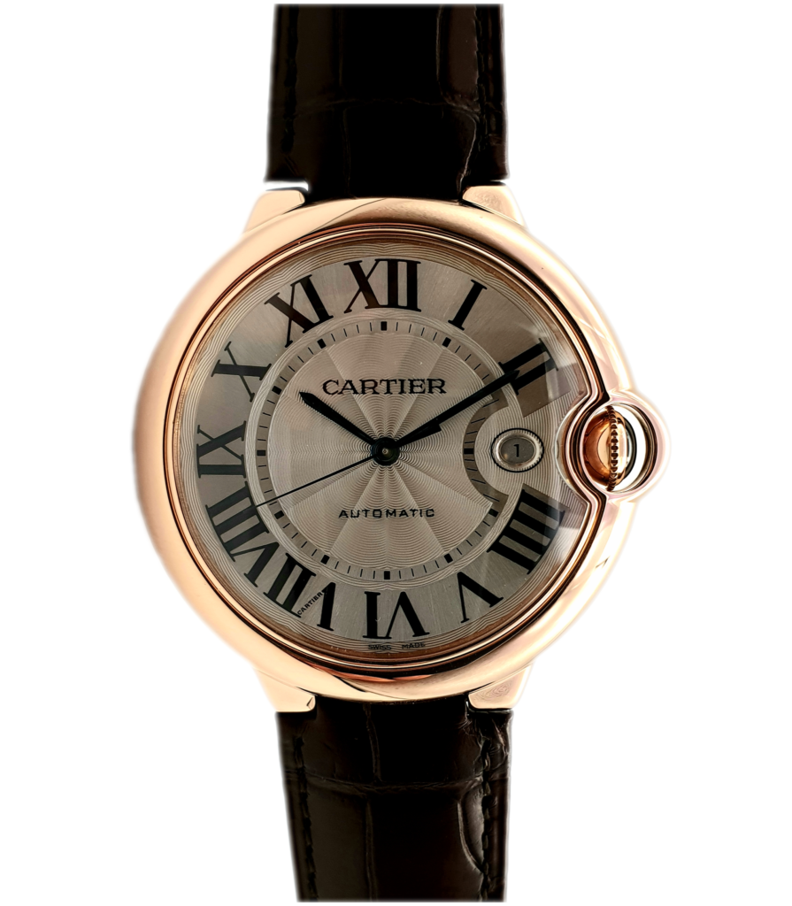 Cartier Ballon Bleu WGBB0017 18K Rose Gold on Alligator Strap (Pre ...